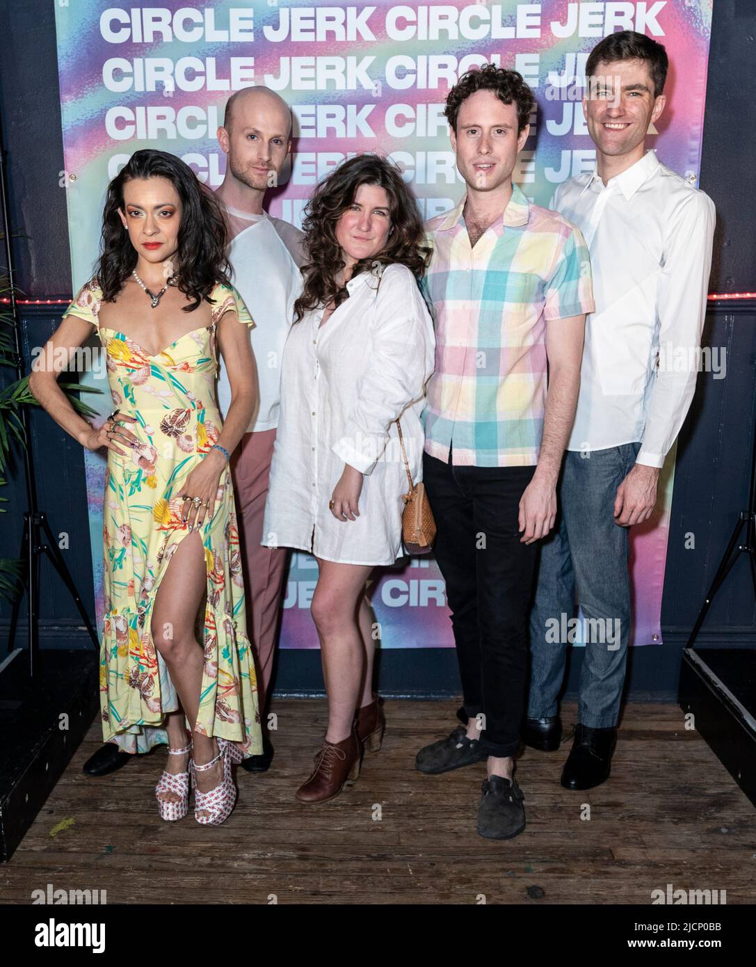 New York, NY - June 14, 2022: Cat Rodriguez, Michael Breslin, Ariel ...