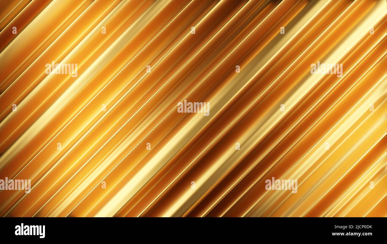 Golden industrial background and stainless steel texture. 3d rendering ...