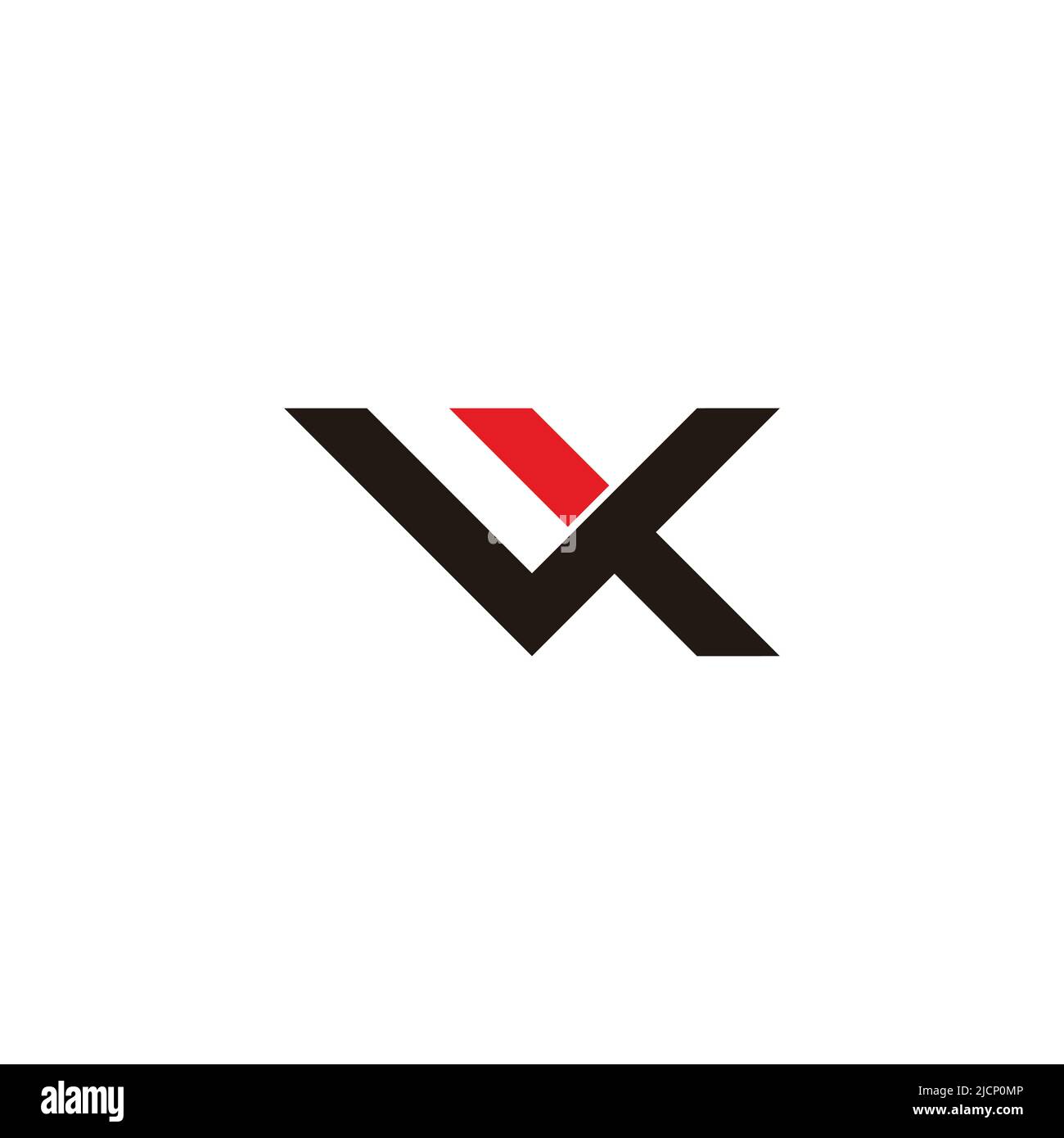 letter vx simple geometric colorful logo vector Stock Vector Image ...