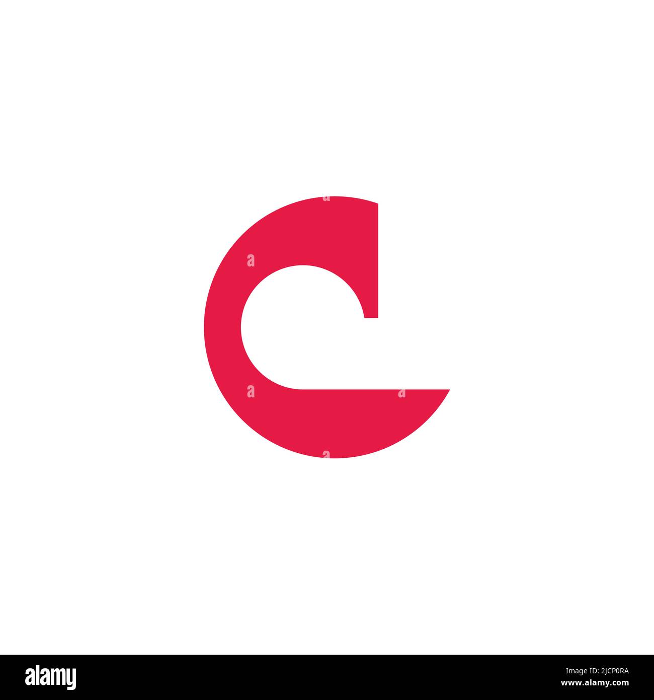 letter c simple circle geometric logo vector Stock Vector Image & Art ...