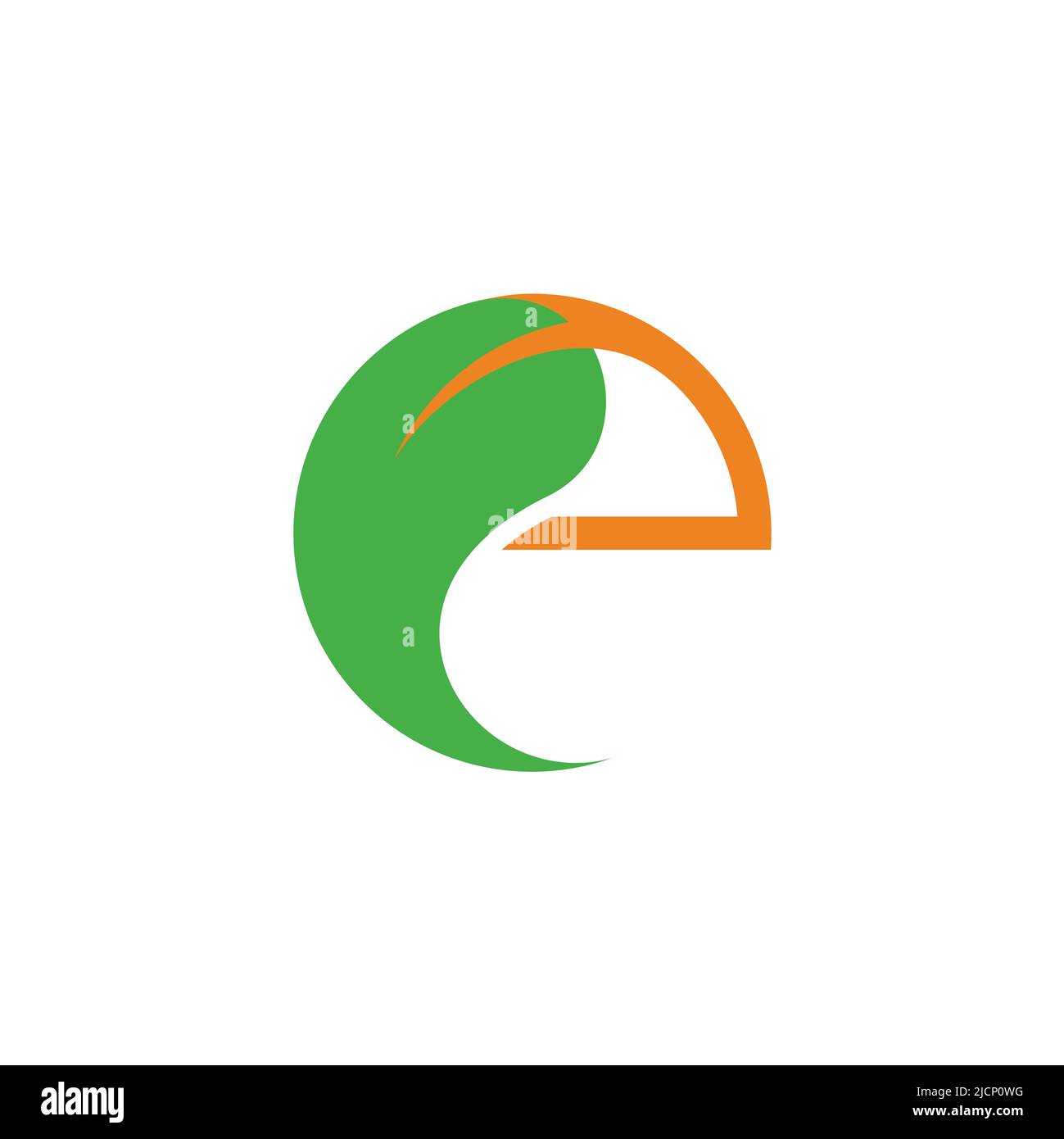 letter e eco leaf branch wood colorful logo vector Stock Vector Image ...