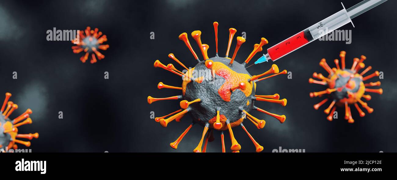 Corona virus outbreak. Epidemic virus protection concept. 3D Rendering ...