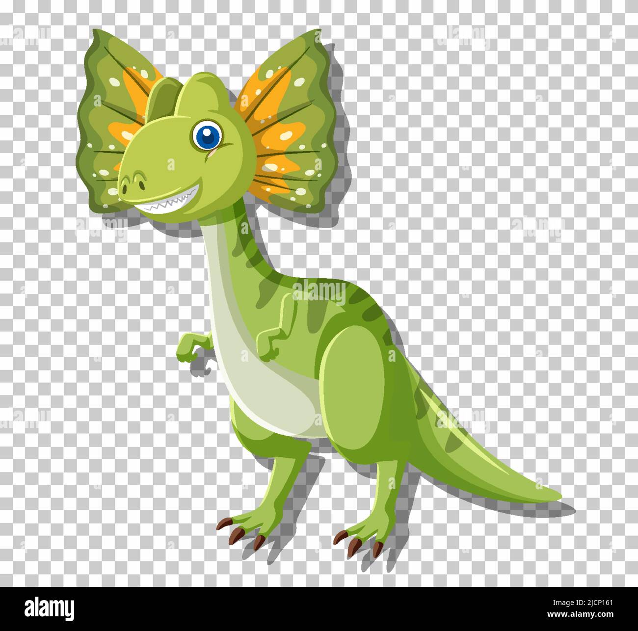 Cute dilophosaurus dinosaur isolated illustration Stock Vector Image & Art - Alamy