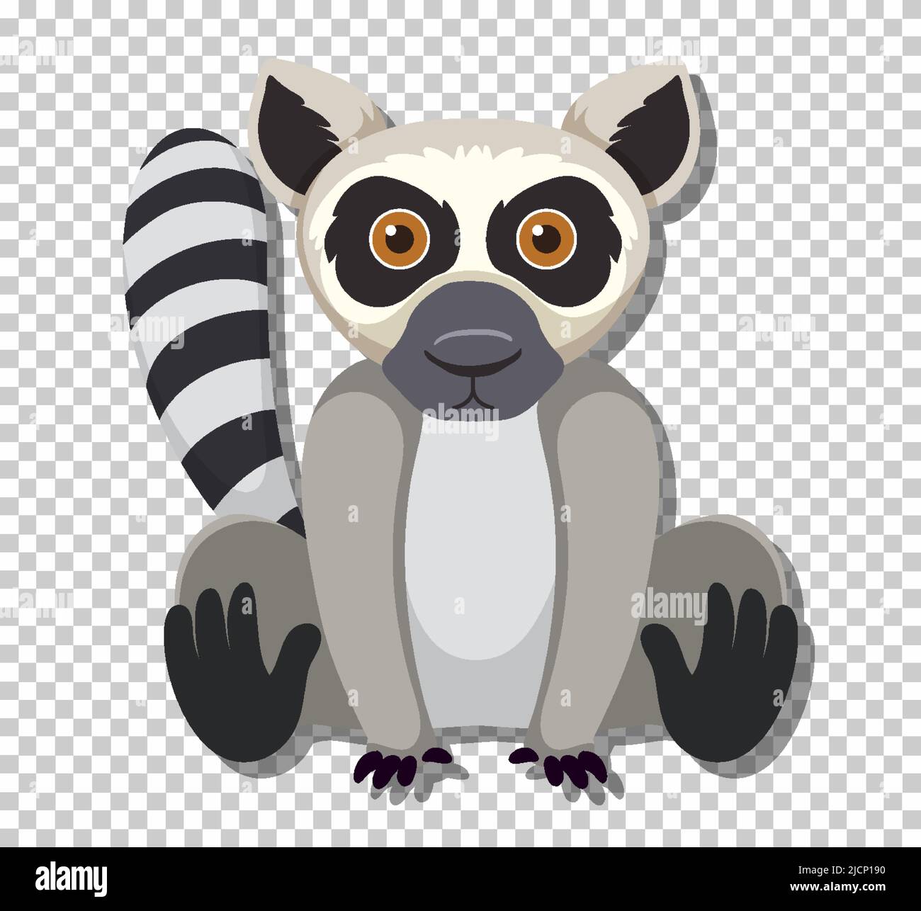 Lemur in black background Stock Vector Images - Alamy