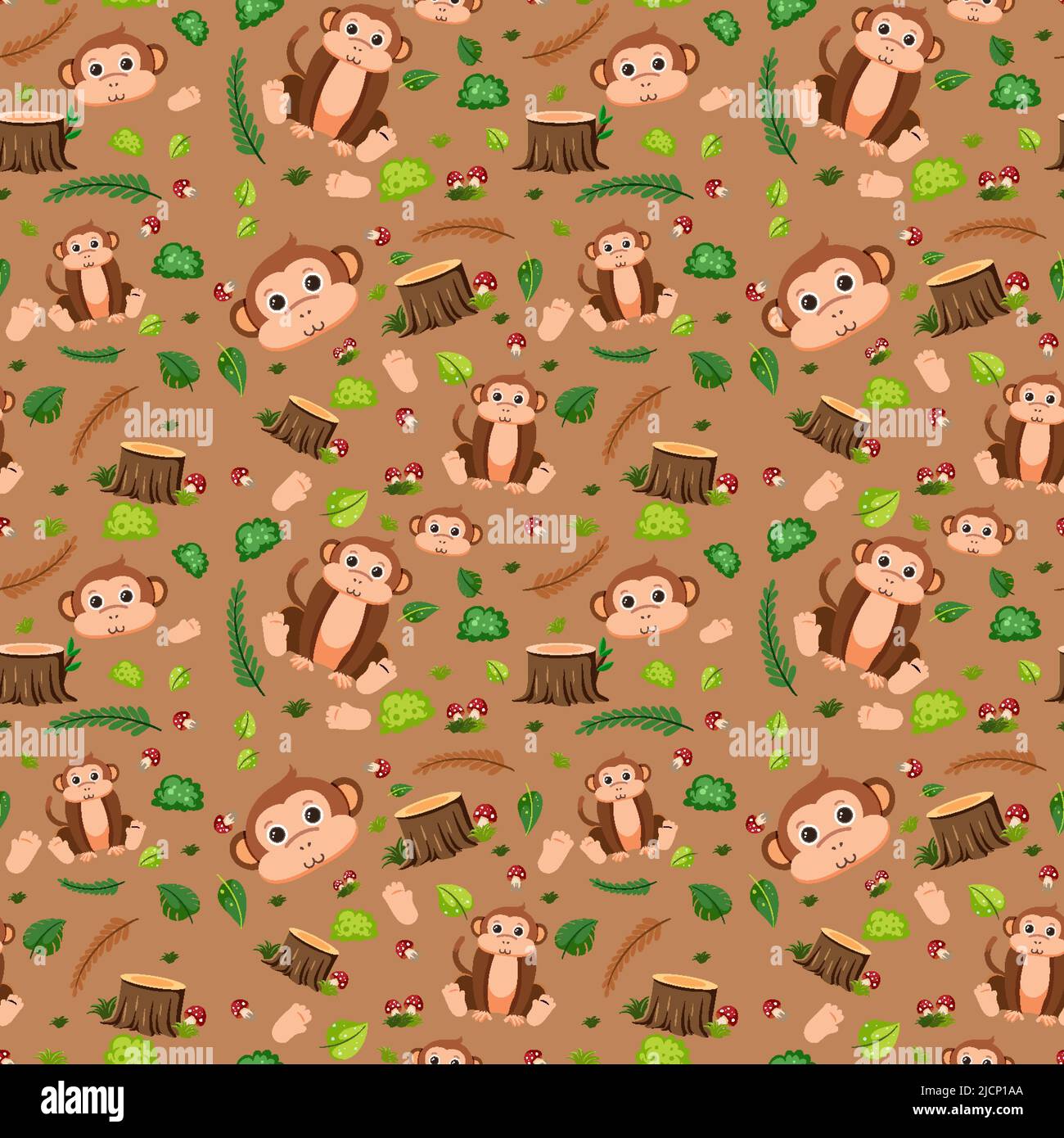 Monkey patterns Stock Vector Images - Alamy