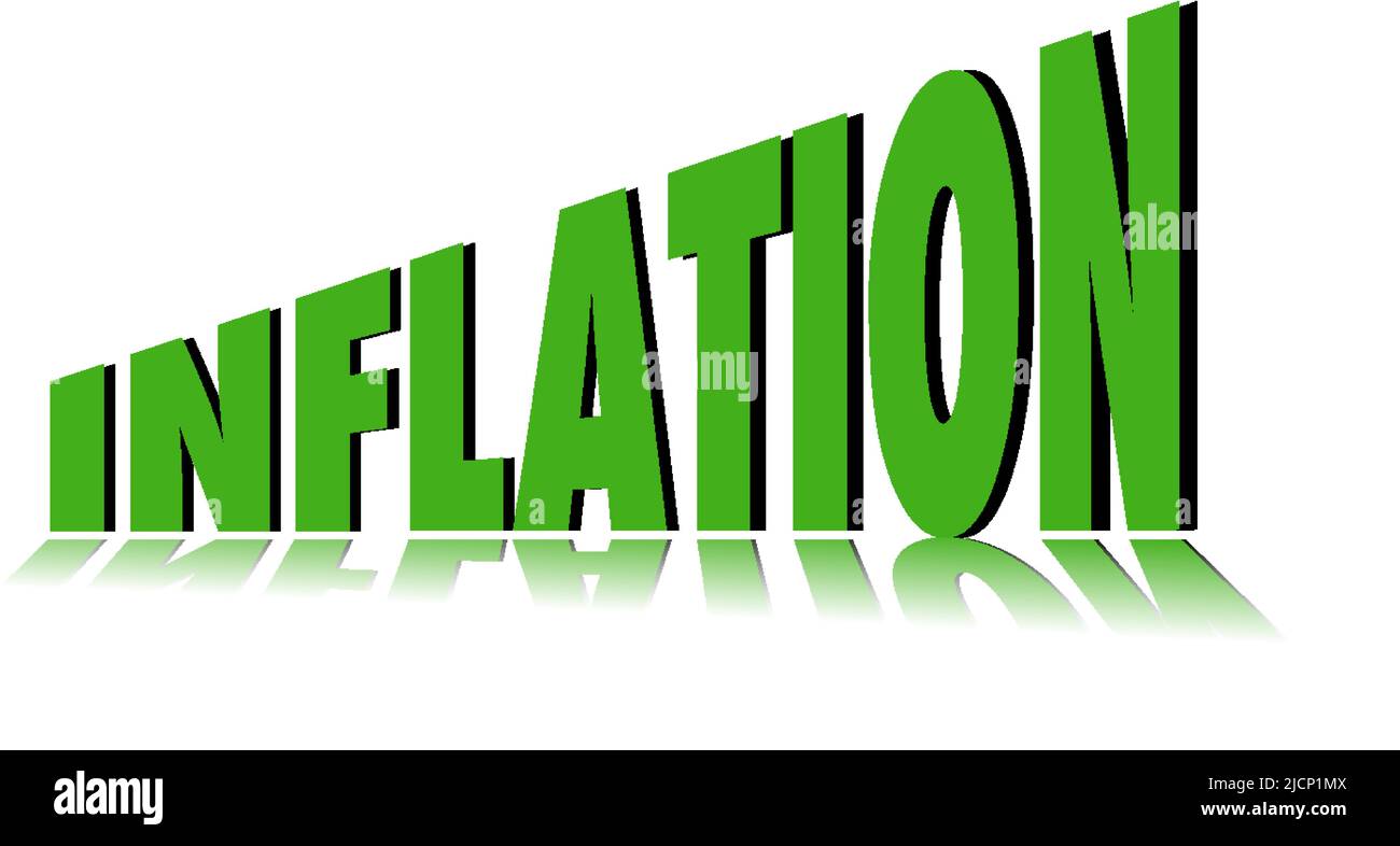 Inflation green font logo illustration Stock Vector Image & Art - Alamy