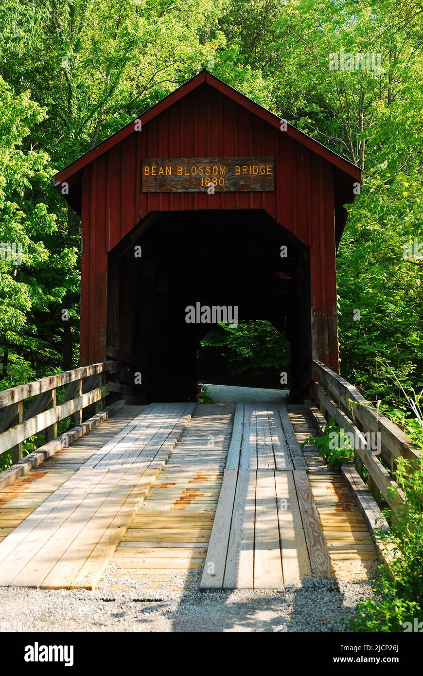 The Beanblossom covered Bridge in Indiana dates back to the 19th ...