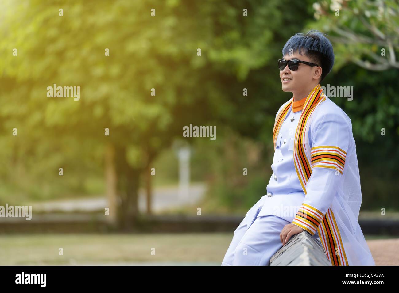 Happy university student korean hi-res stock photography and images - Alamy