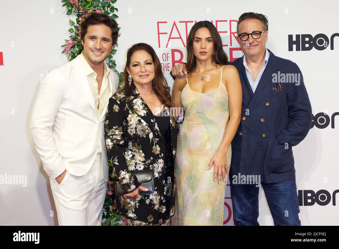 MIAMI, FL - JUNE 14: Diego Boneta, Gloria Estefan, Adria Arjona and ...