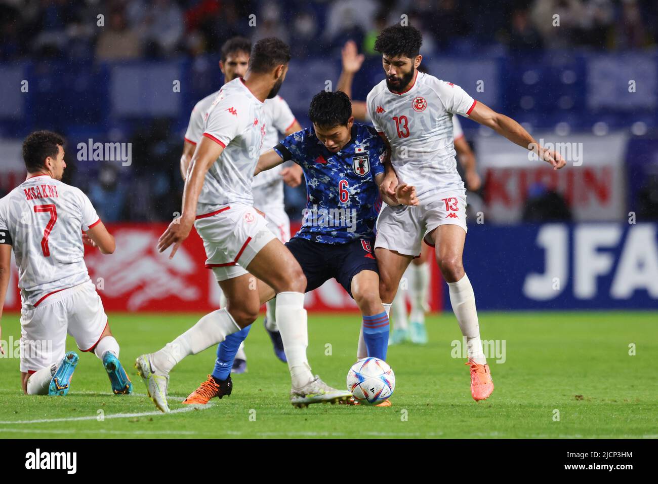 Osaka, Japan. 14th June, 2022. (L to R) Wataru Endo (JPN), Ferjani ...