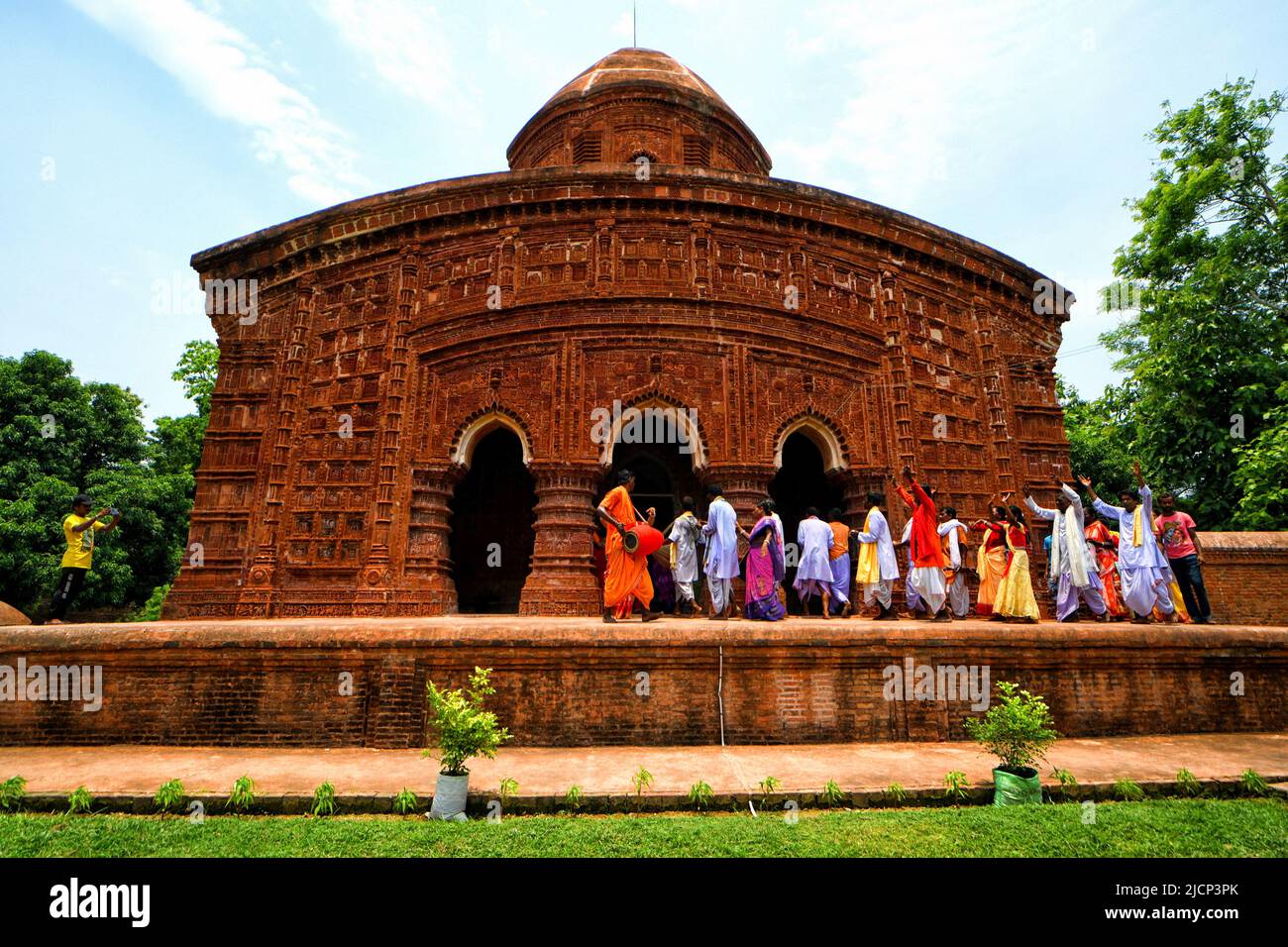 Guptipara, India. 14th June, 2022. Hindu monks and devotees seen ...