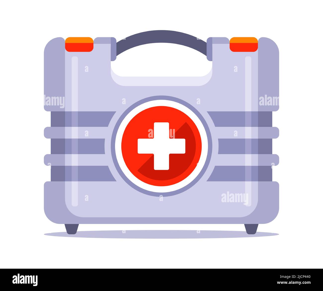 mandatory first aid kit for storage in the car. a plastic container ...