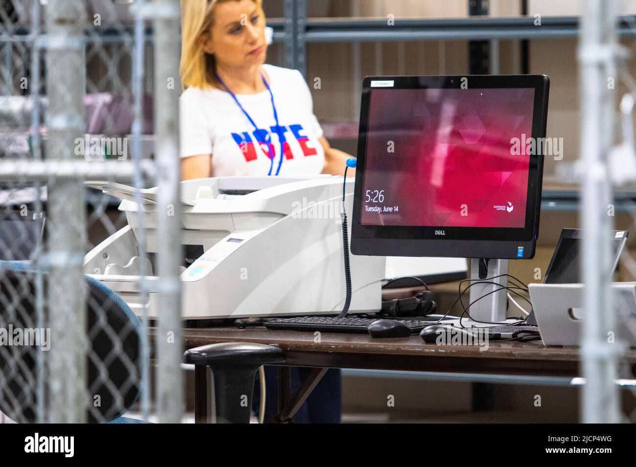 Dominion voting machine hi-res stock photography and images - Alamy