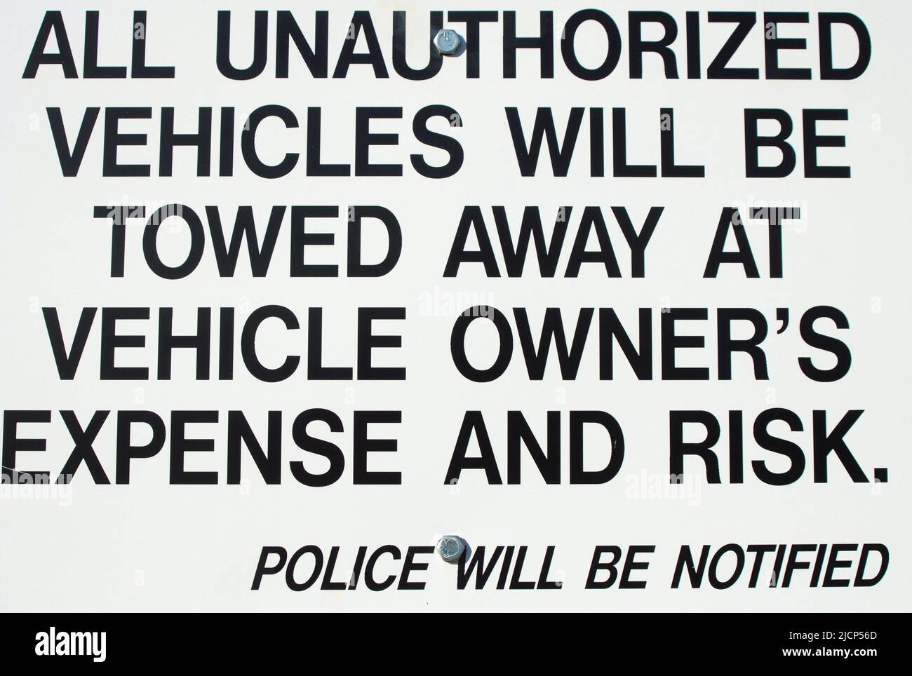 Unauthorized signage hi-res stock photography and images - Alamy