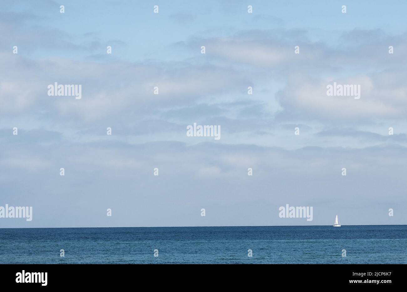 Lonely sailing ship on the wide sea, A sense of adventure, exploring ...