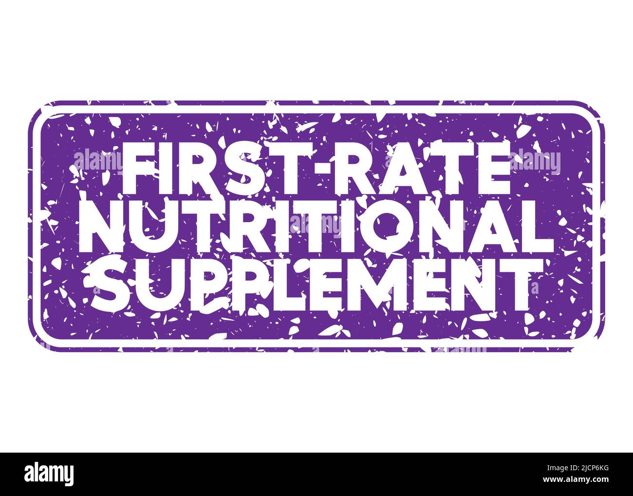 Simple vintage rubber stamp with First-Rate Nutritional Supplement text ...