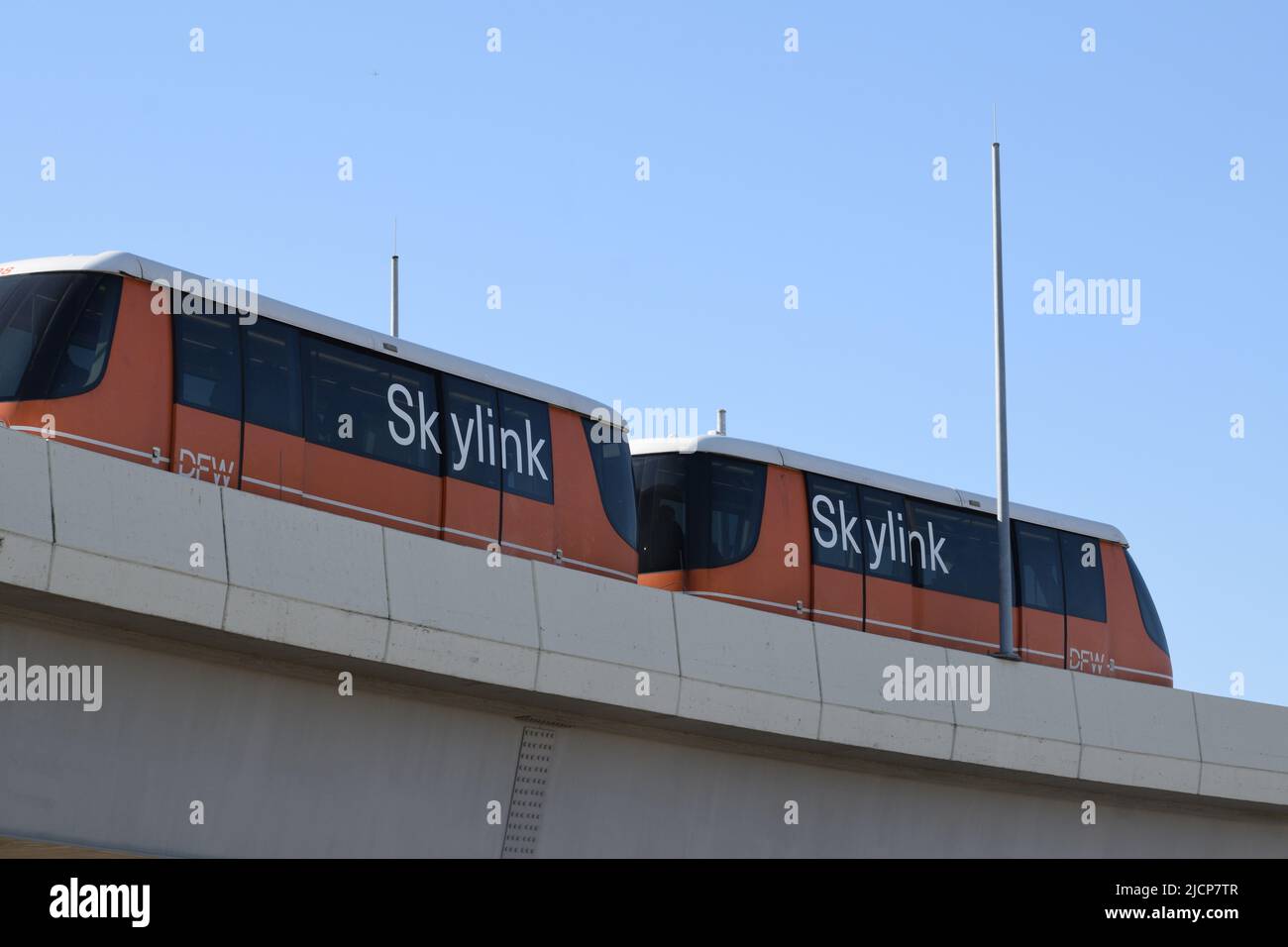 The skylink inter-terminal tram at Dallas-Fort Worth International ...