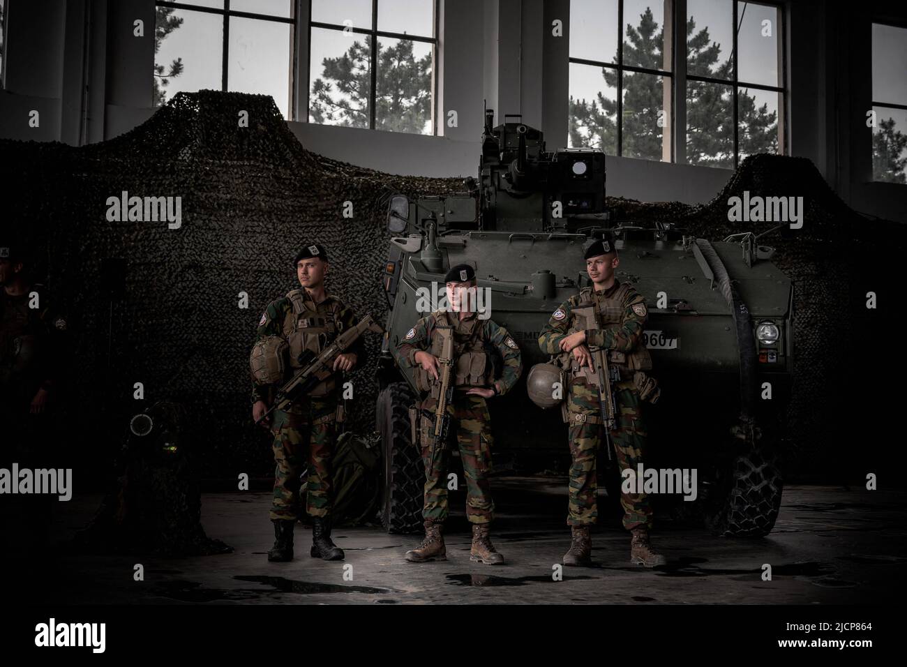 Romania, June 14, 2022. Detachment of the French army 4 Regiment ...