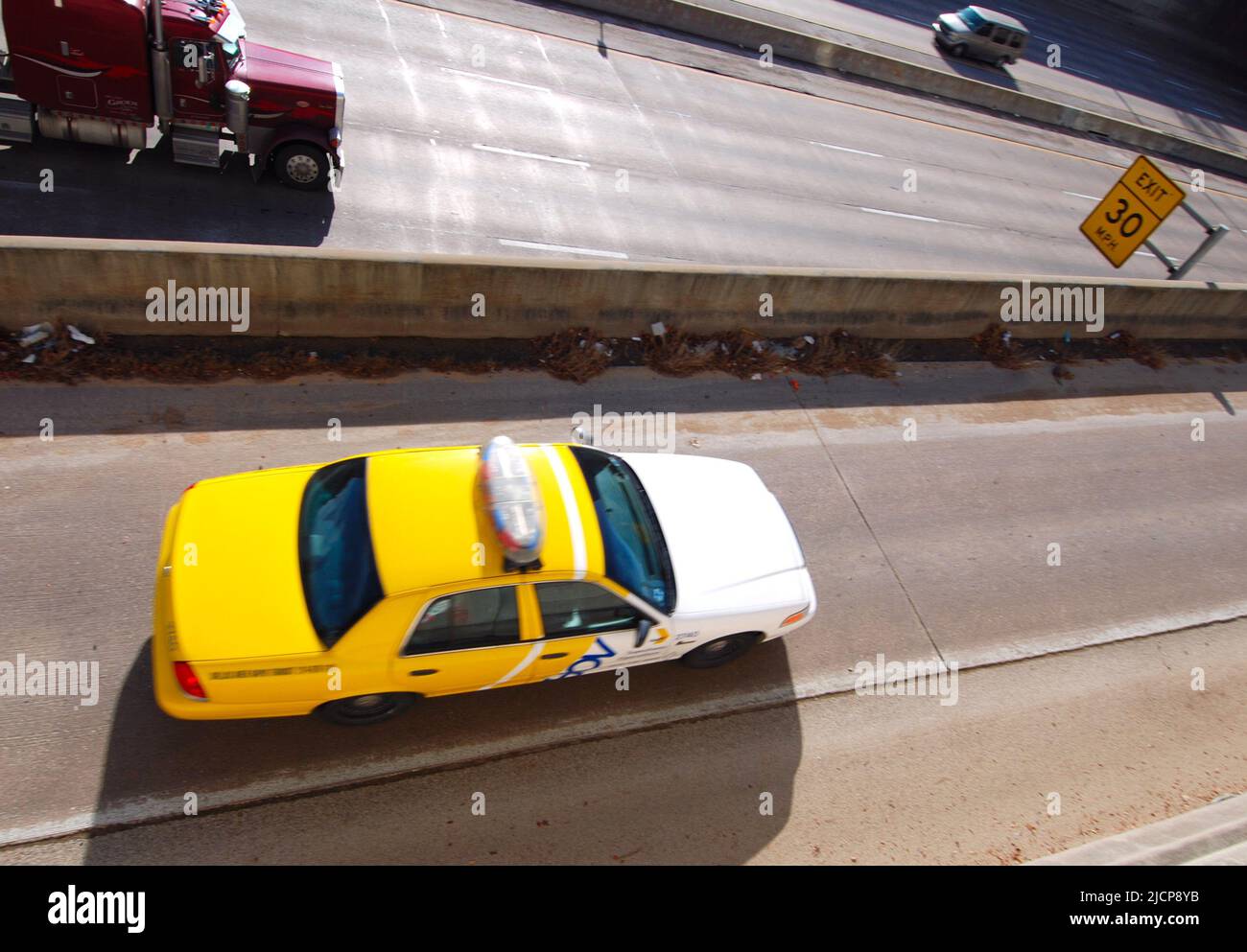 Blur motion of a car, entering a highway ca. 2008 Stock Photo - Alamy