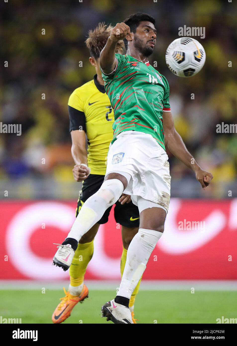 Kuala Lumpur, Malaysia. 14th June, 2022. Md Rimon Hossain (R) of ...