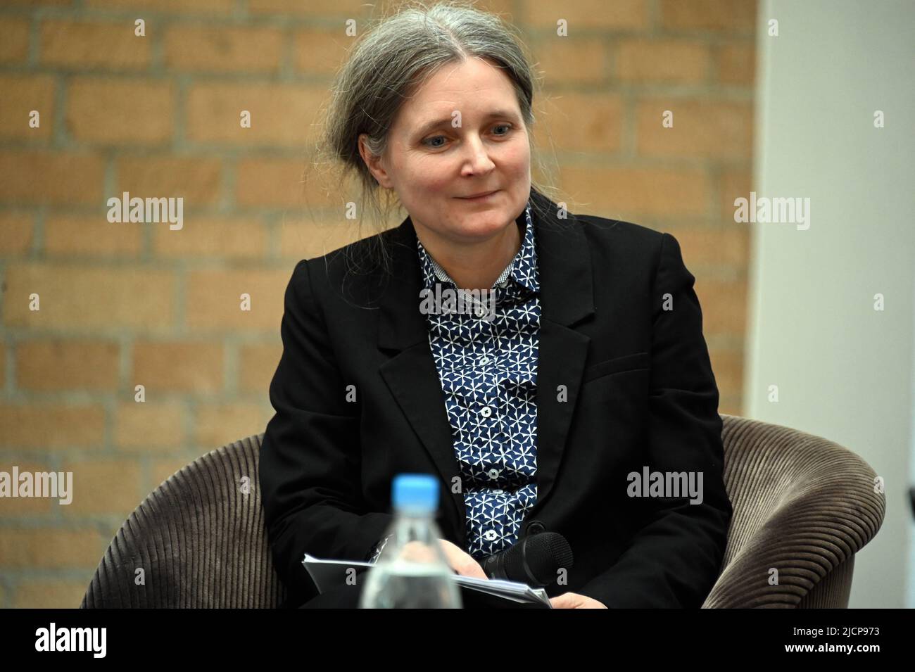Cologne, Germany. 14th June, 2022. Author Marion Poschmann at the ...