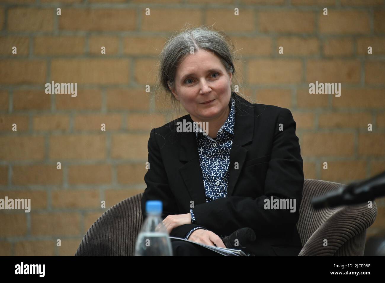 Cologne, Germany. 14th June, 2022. Author Marion Poschmann at the ...