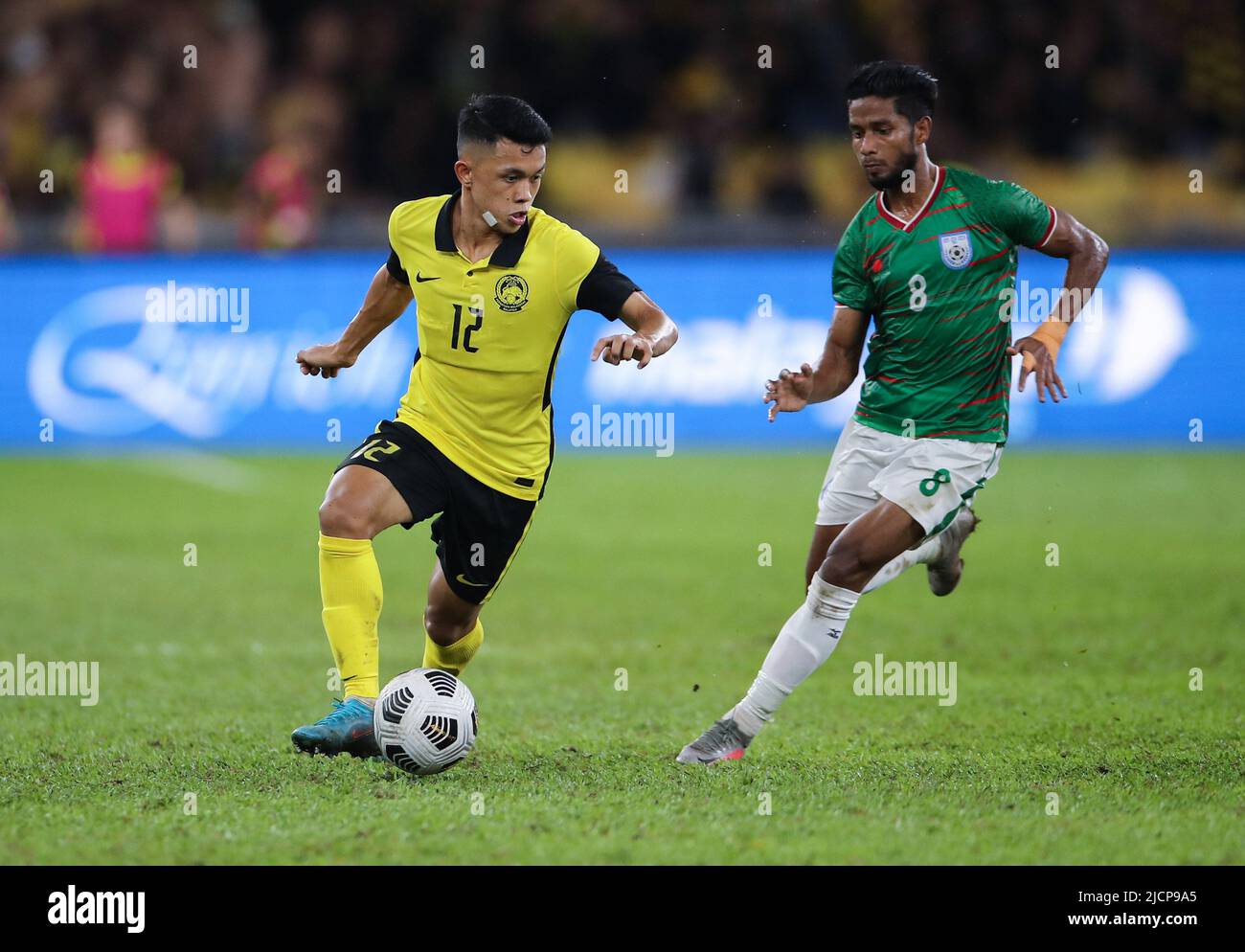 Kuala Lumpur, Malaysia. 14th June, 2022. Arif Aiman Hanapi (L) of ...