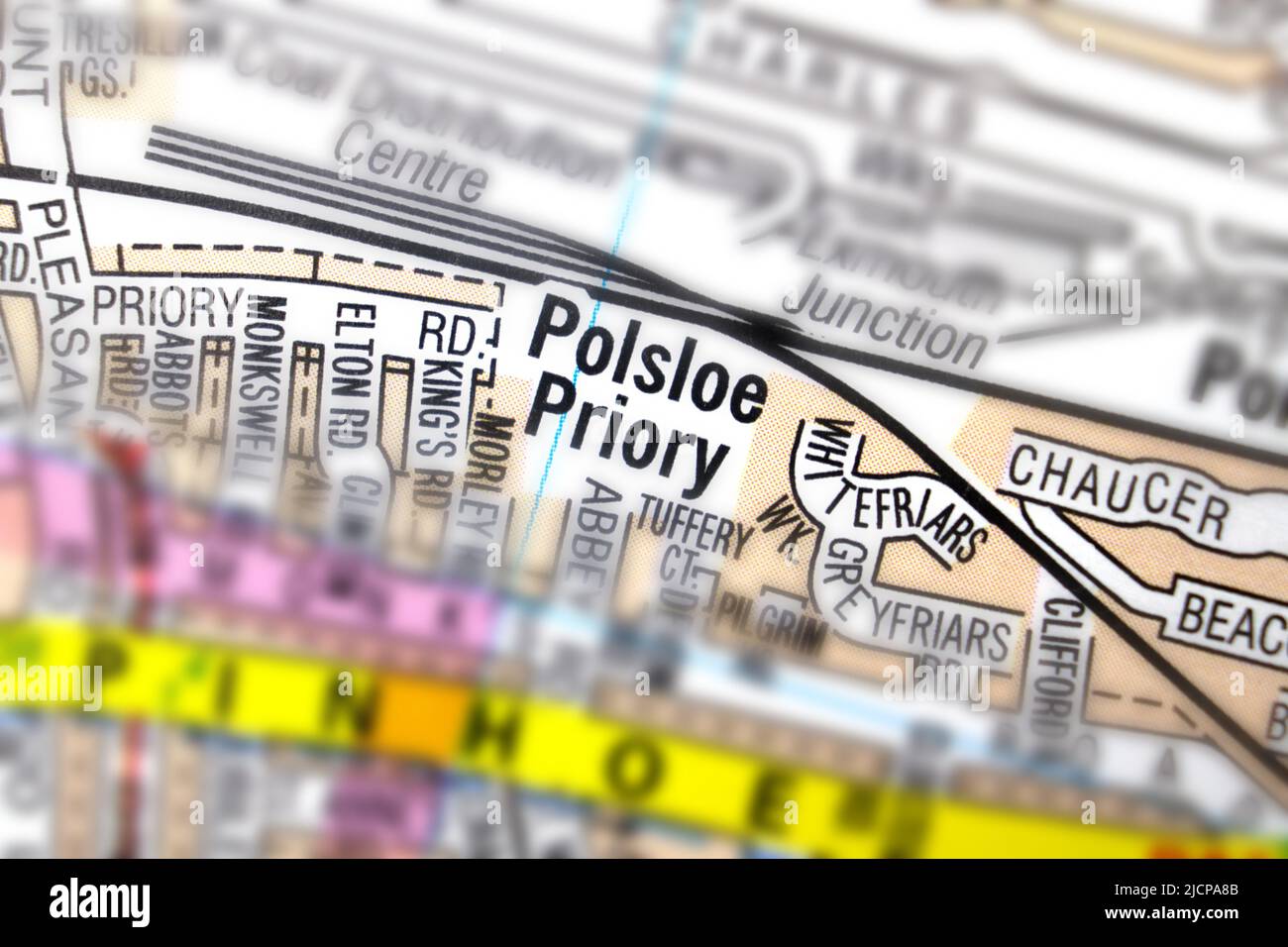 Polsloe Priory district - Exeter City, Devon, United Kingdom colour ...