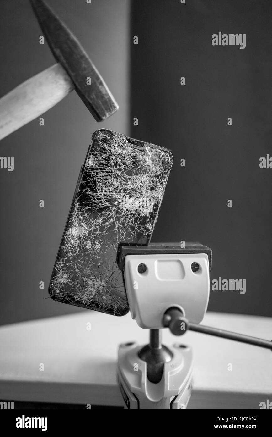 Damaged hammer Black and White Stock Photos & Images - Alamy
