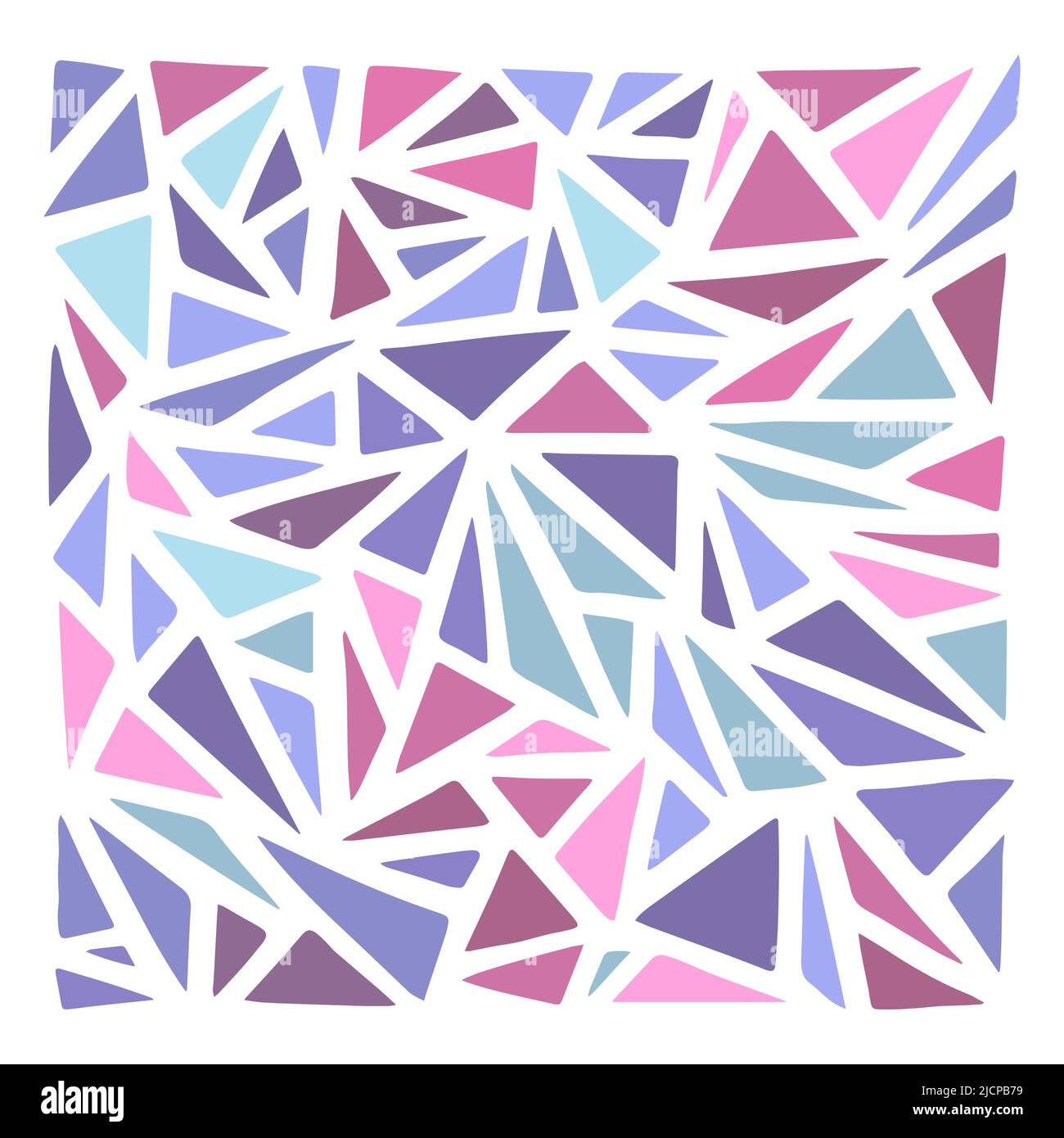 Vector colored various triangle abstract shapes. Cute Boho nursery ...