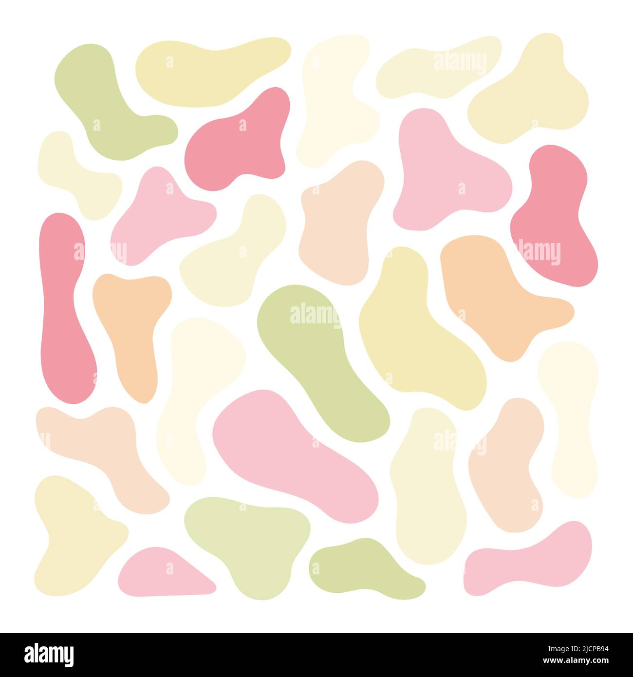 Vector pastel colors various abstract shapes. Cute Boho nursery clipart ...