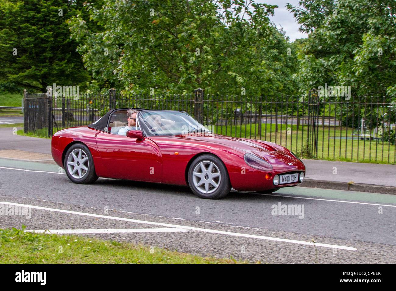 1996 90s nineties red TVR GRIFFITH 500 base automobiles convertible at ...