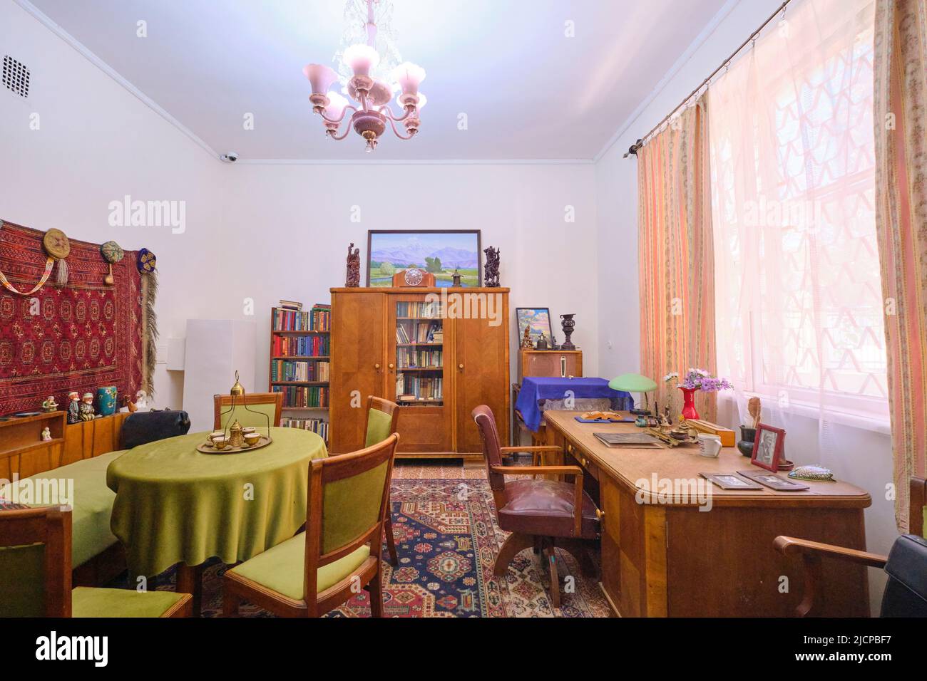 The parlor, study, office. At the Russian writer Sergey Borodin House ...