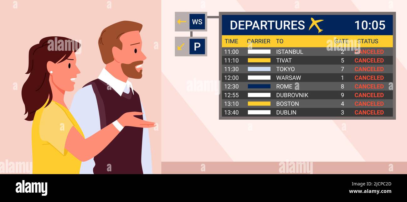 Angry passengers plane Stock Vector Images - Alamy