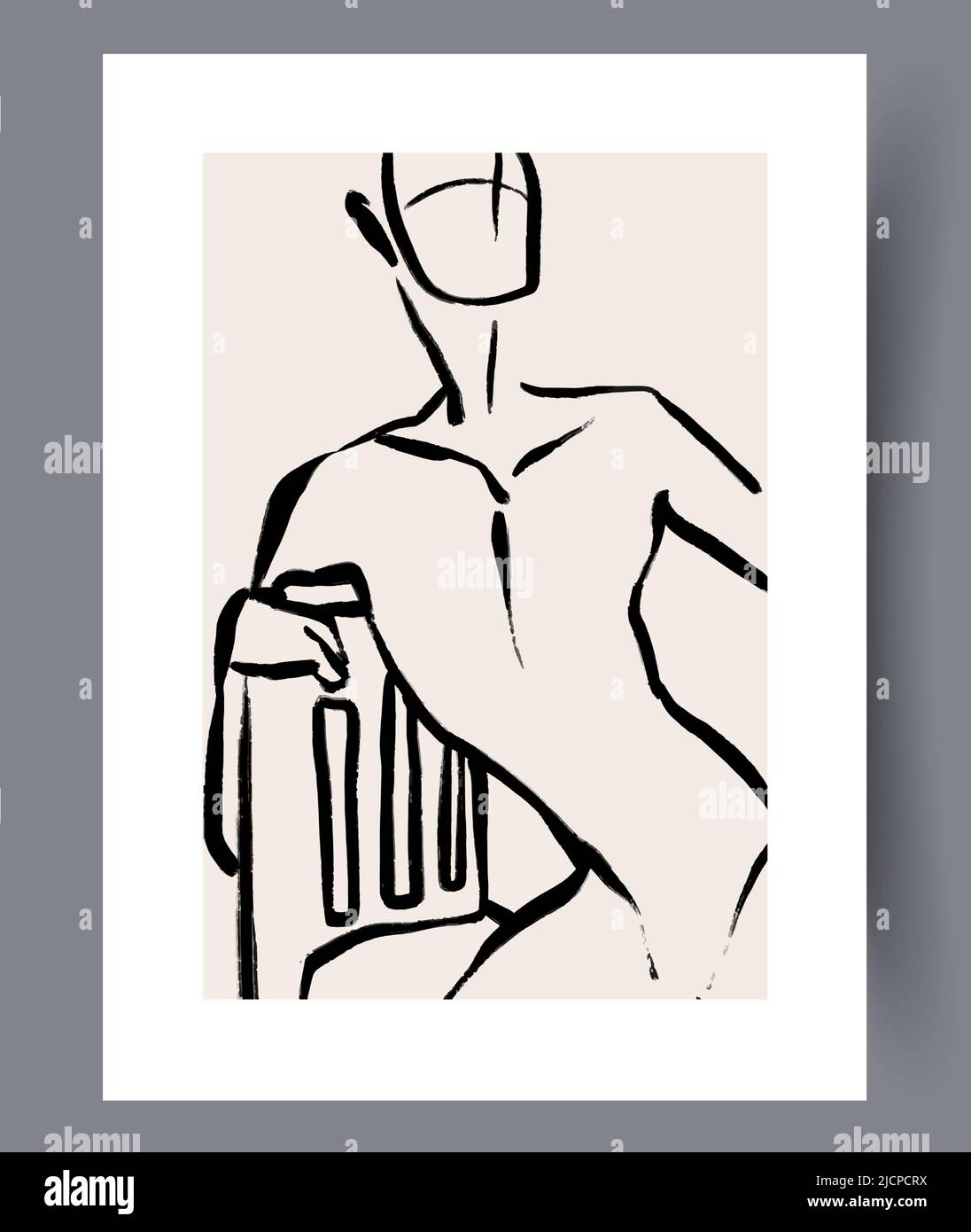 Printable modern minimalistic artworks Stock Vector Image & Art - Alamy