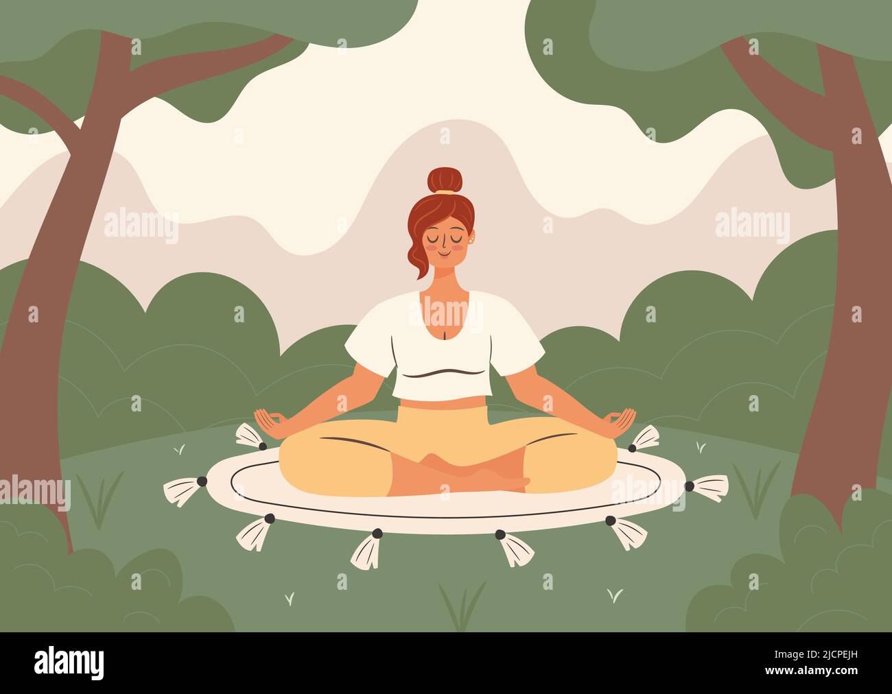 Time for self relaxation Stock Vector Images - Alamy