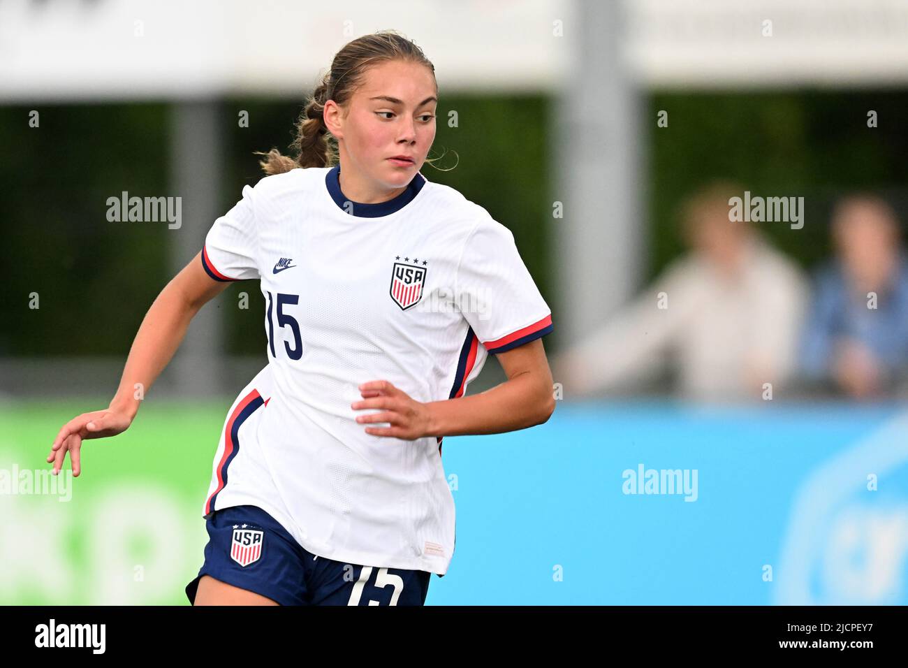 SCHALKHAAR - Alex Pfieffer of USA U15 women during the international ...