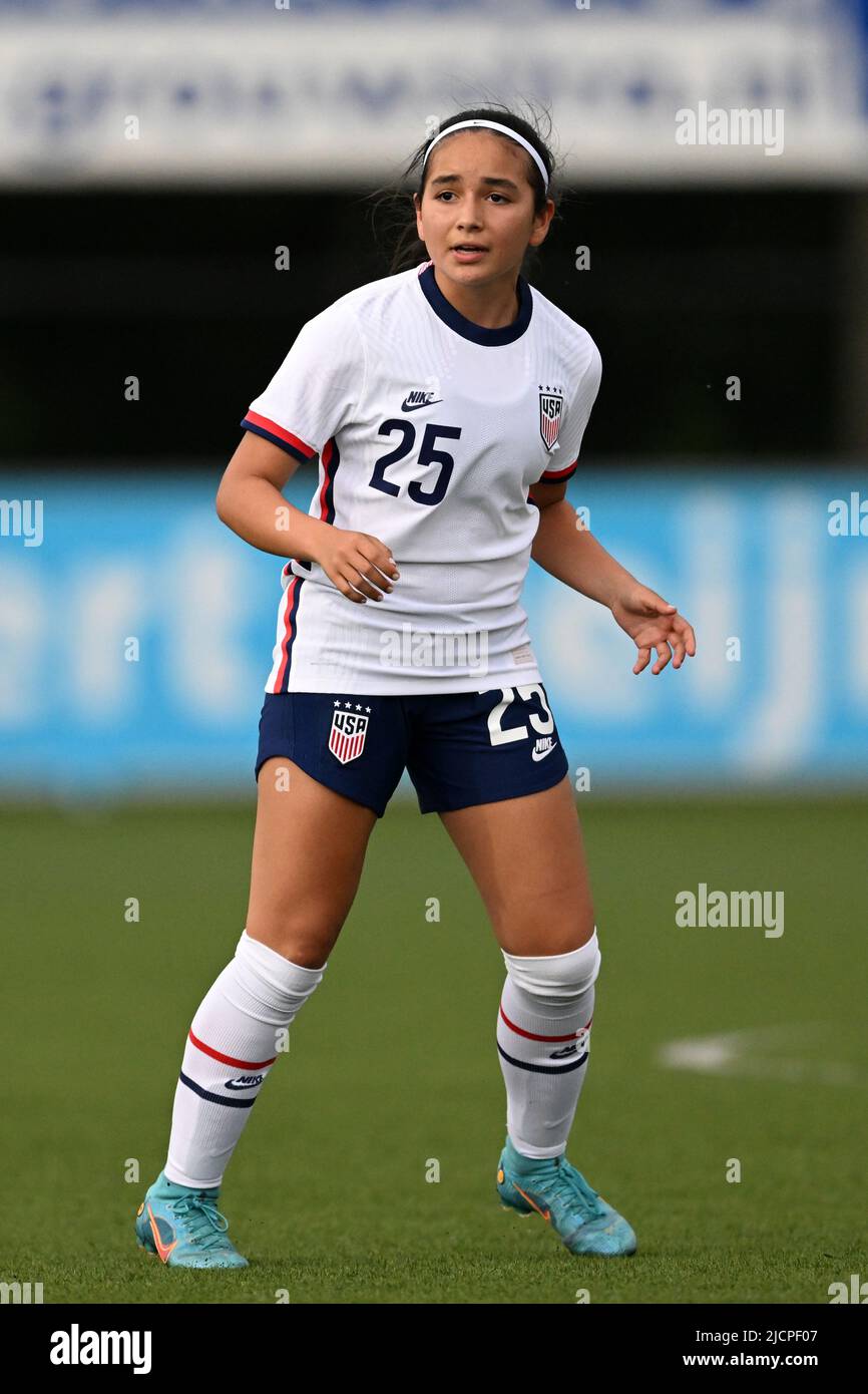 SCHALKHAAR - Sofia Atehortua of USA U15 women during the international women's friendly match ...
