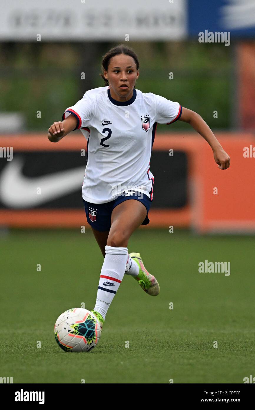 SCHALKHAAR - Mya Brandon of USA U15 women during the international ...