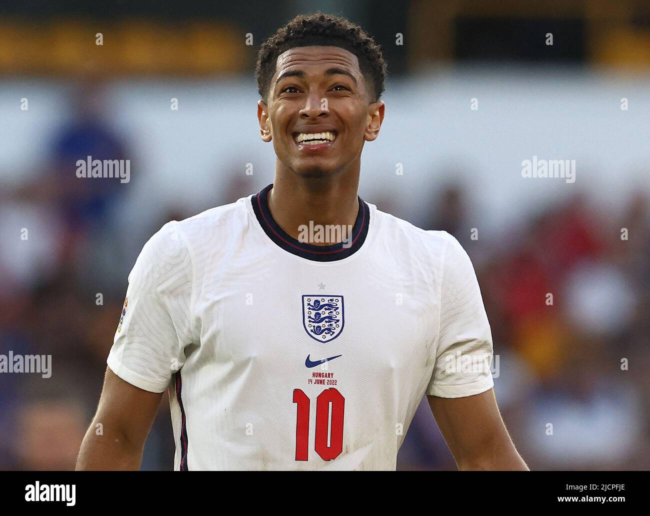 Wolverhampton, England, 14th June 2022. Jude Bellingham of England ...