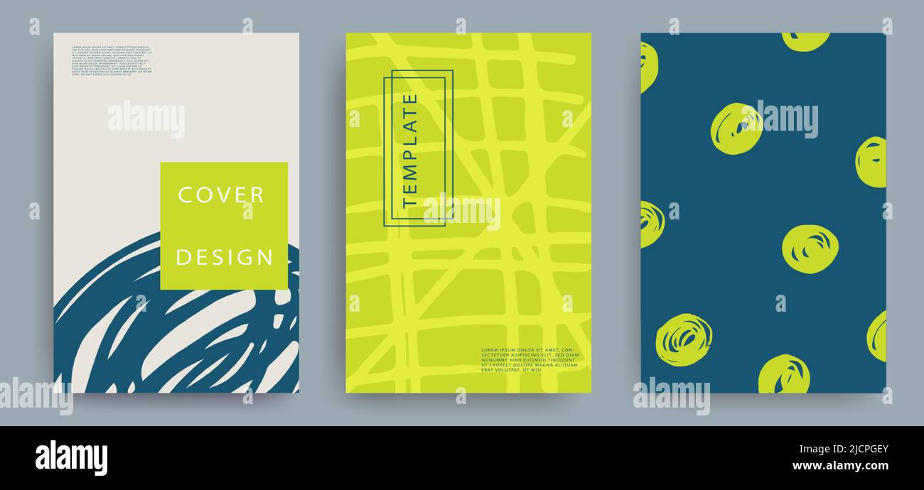 Creative banners, covers, posters in modern art style for corporate ...