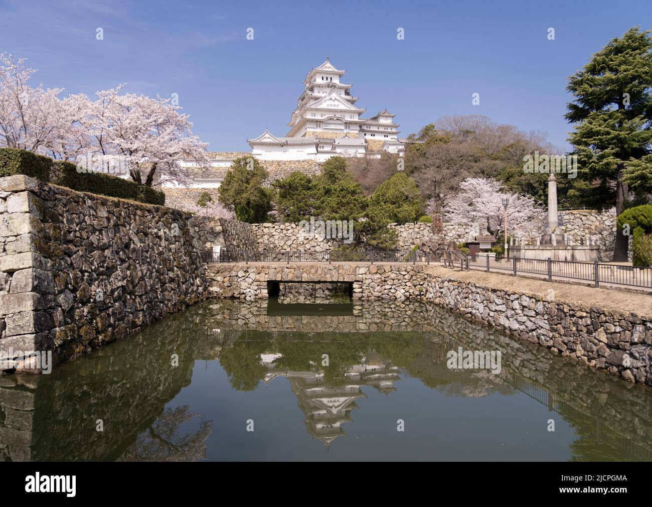 Himeji Castle and cherry blossom, Himeji City, Hyogo, Honshu, Japan ...