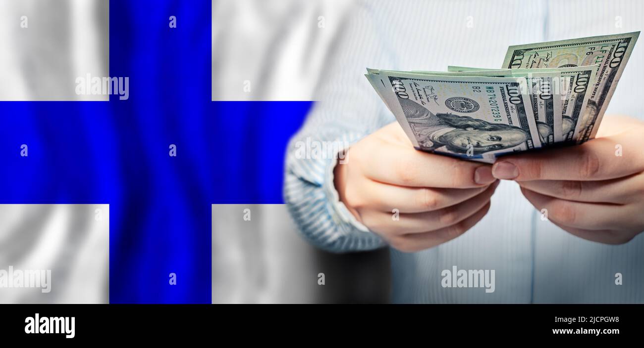 Currency exchange on Finnish concept Stock Photo - Alamy