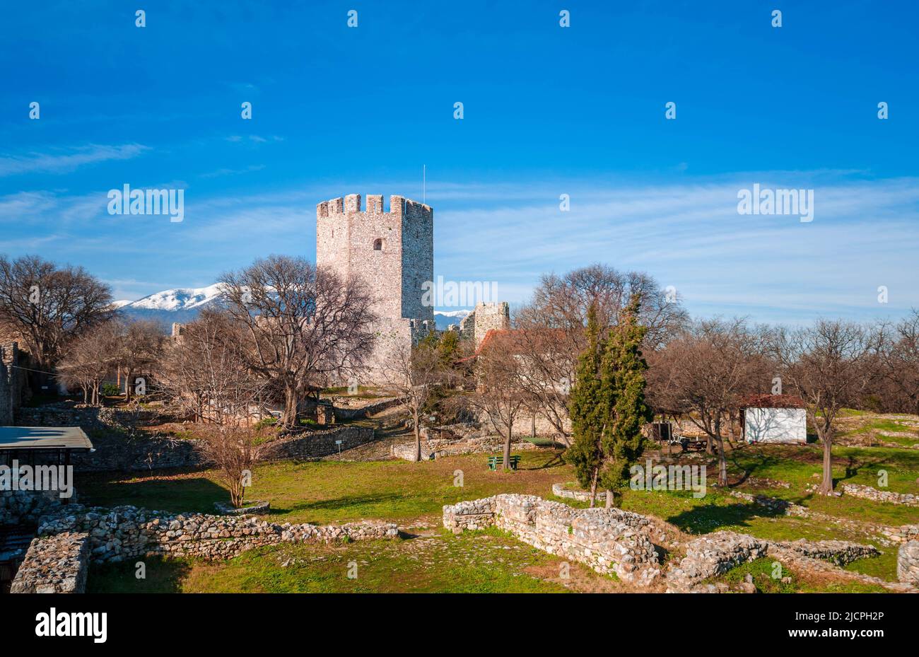 Platamon castle, the imposing medieval fortress located southeast of ...