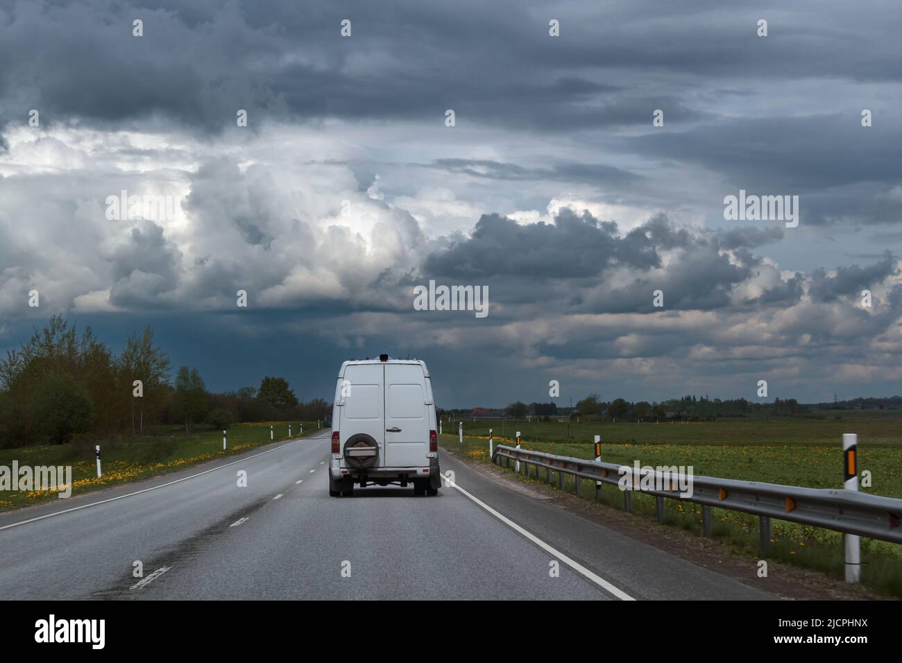 Truck freight delivery driving road highway roadway hi-res stock ...