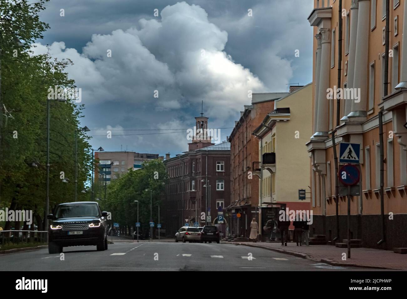 NARVA, ESTONIA - May 28, 2022. residential blocks in the Estonian city ...