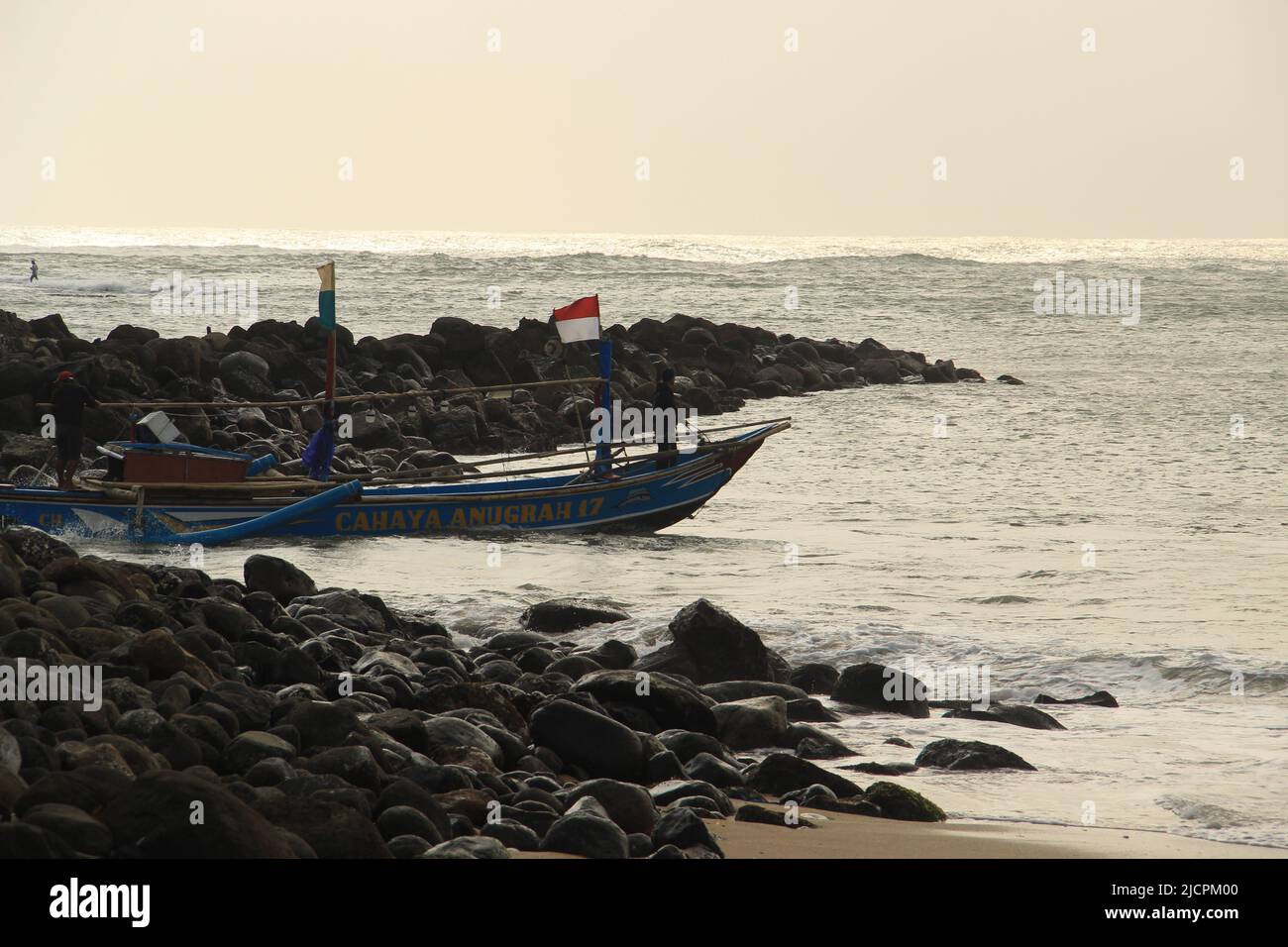 Part of Santolo Beach, West Java, Indonesia Stock Photo - Alamy