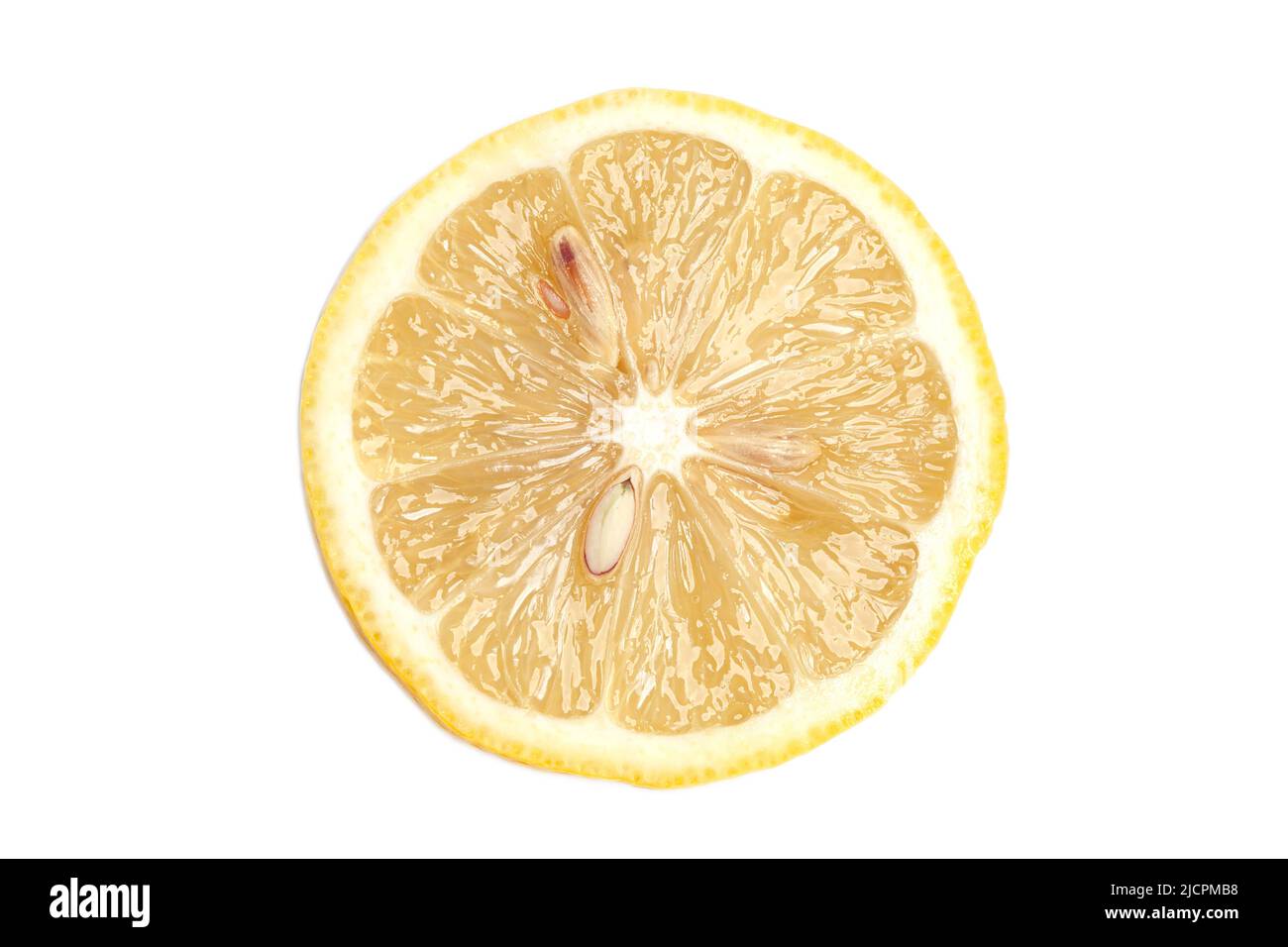 lemon slice, isolated on a white background Stock Photo - Alamy