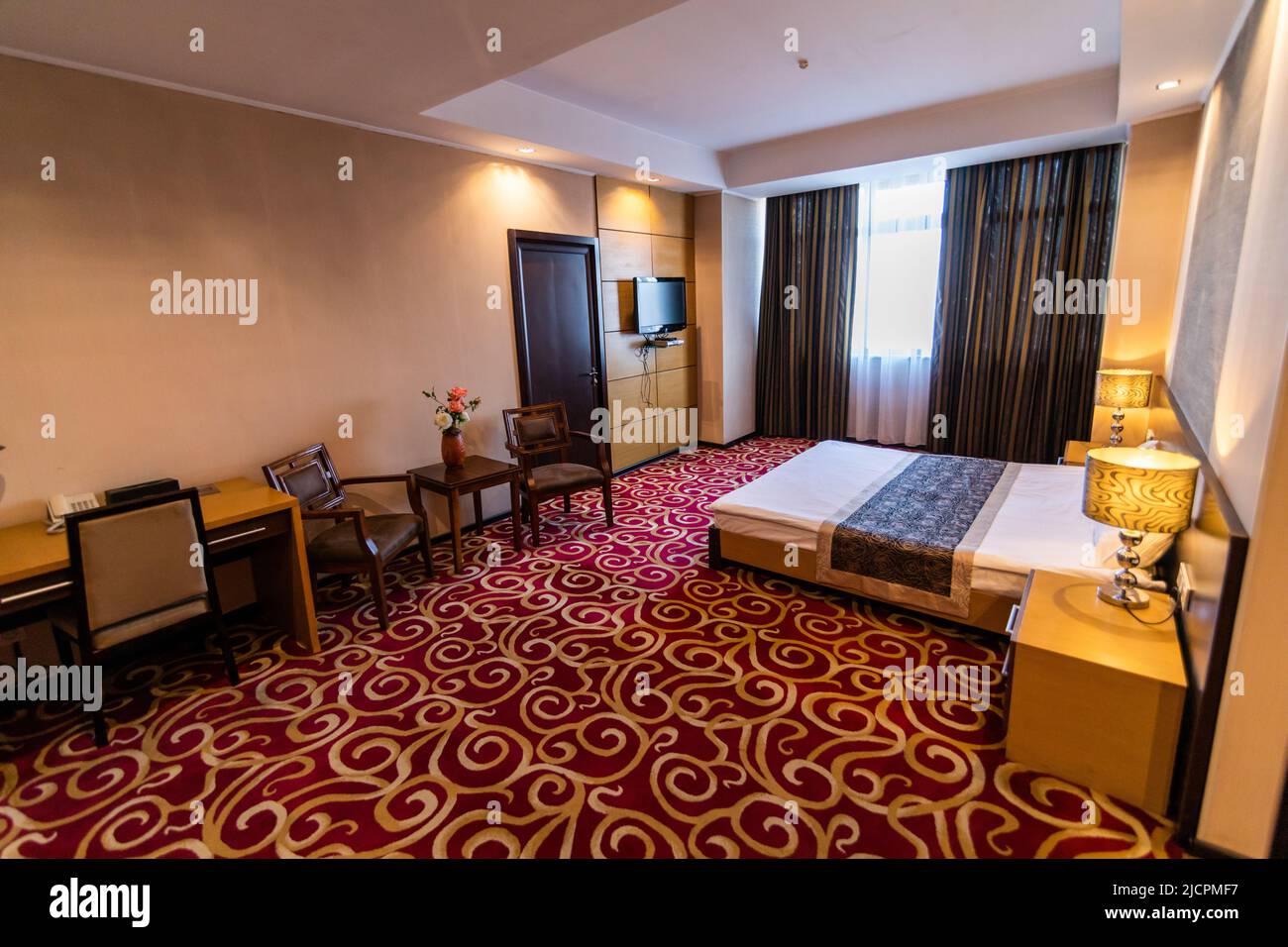 Single Room interior in hotel Stock Photo - Alamy