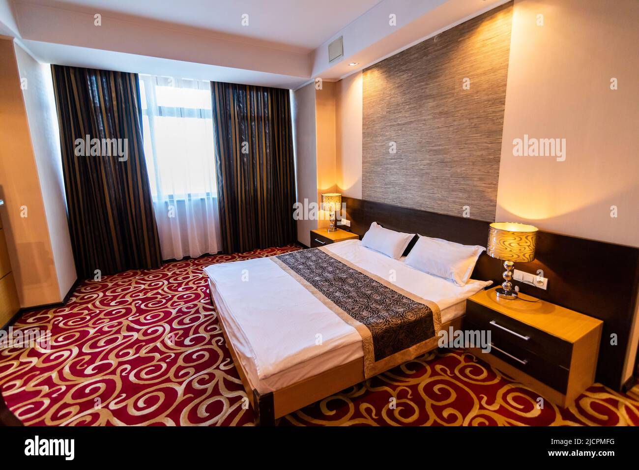 Single Room interior in hotel Stock Photo - Alamy